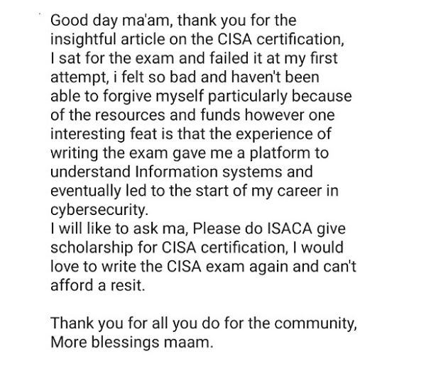 Keep Your Dream of Becoming a CISA Alive